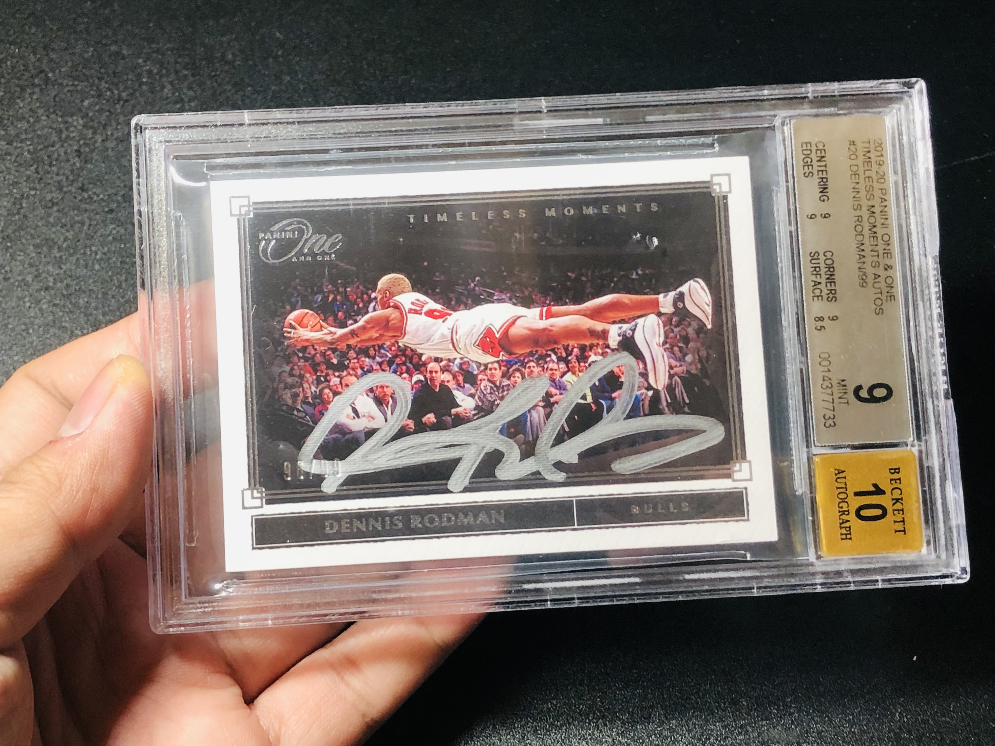 【喷子拍卖】2019-20 panini one and one Dennis Rodman 元年 公牛 大虫 罗德曼 时刻 签字 ...