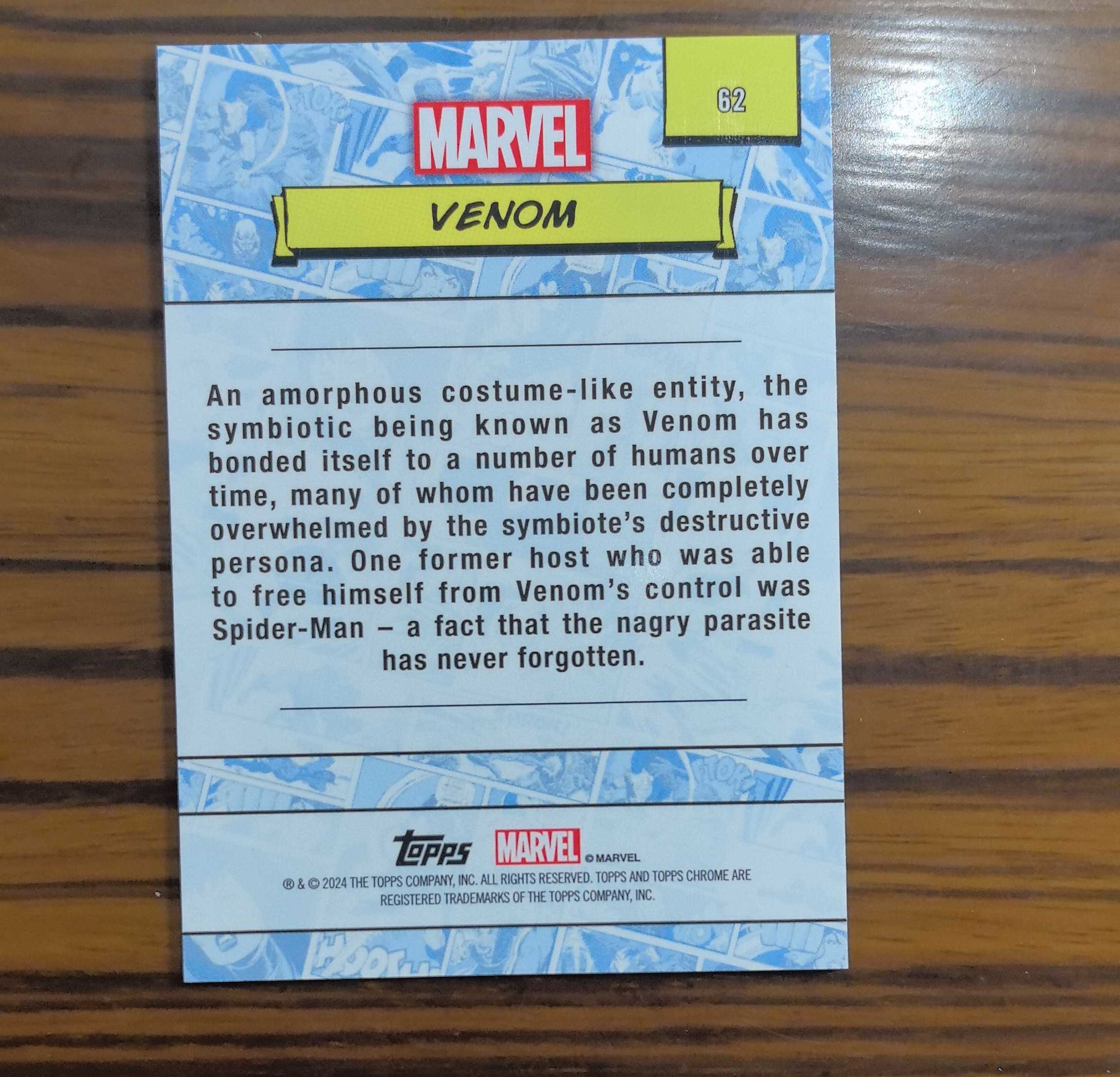 2022 Upper Deck Marvel (MCU) 【卖卡锡】 漫威 元年topps chrome 正紫折75编 毒液 venom 卡品 ...