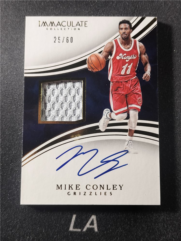 【LA拍卖】2015-16 Panini Immaculate Mike Conley 迈克 康利 灰熊 森林狼 PA GU单色Patch 卡 ...