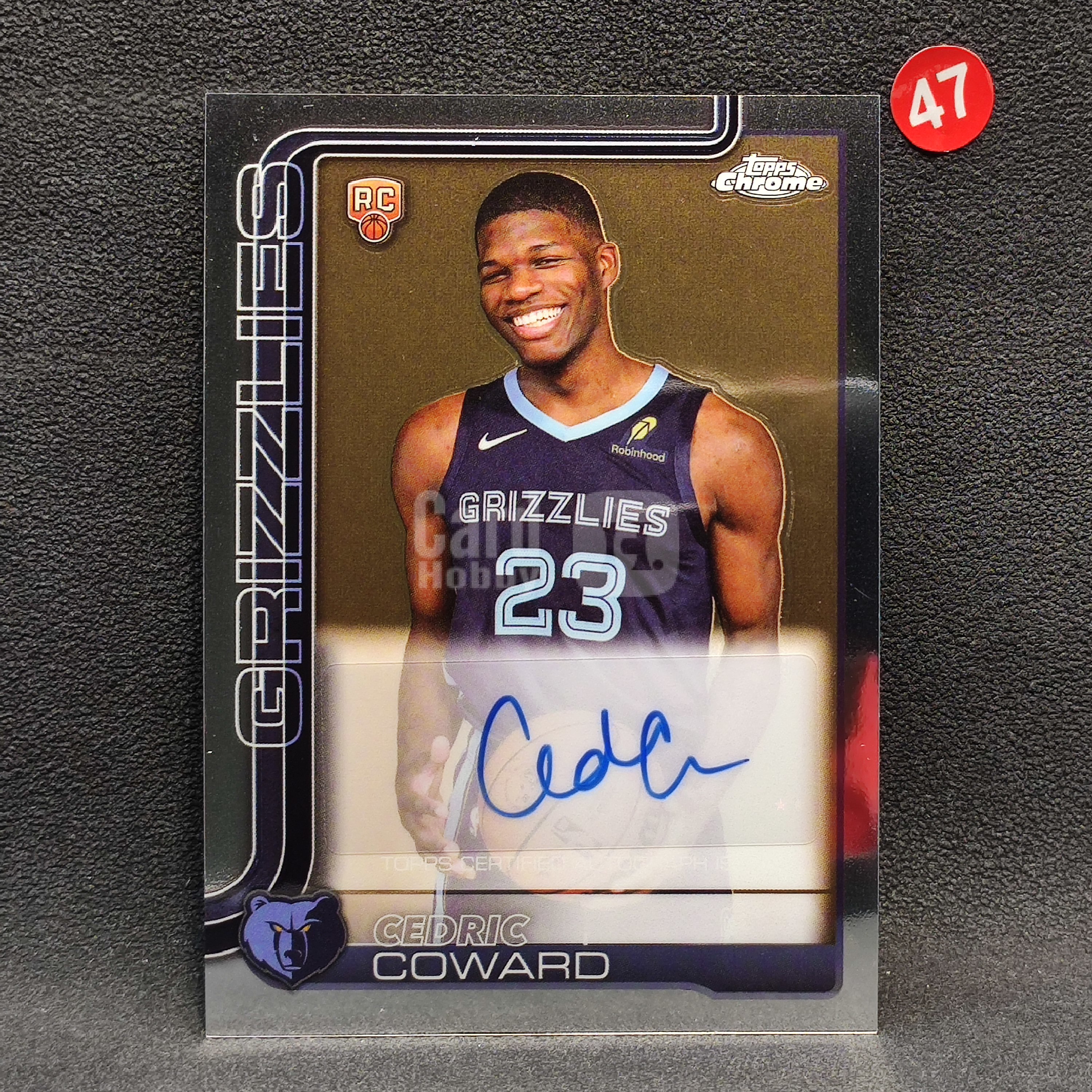 【大腿代卖提前预付80%】Cedric Coward 考沃德 2025-26 Topps Chrome RC新秀 签字 签名 定妆照 灰熊队 ...